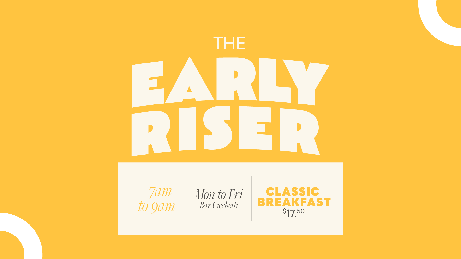 Early Riser · Hillarys Beach Club
