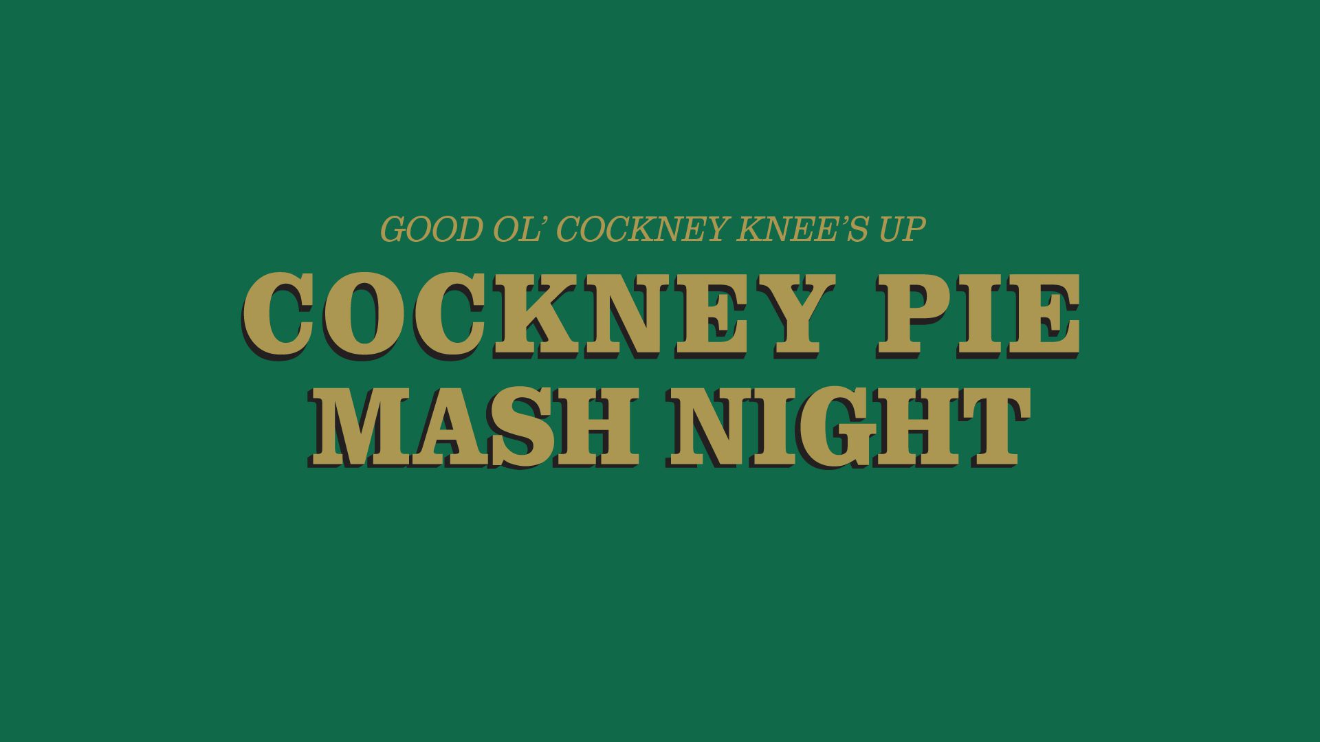 Cockney Pie Night · Hillarys Beach Club